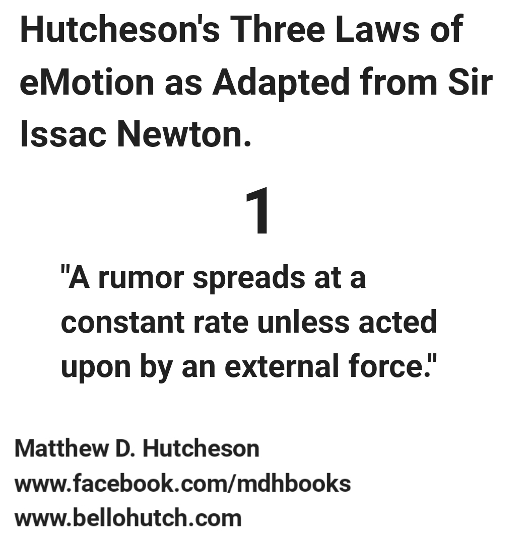 Hutcheson’s 1st Law of eMotion – BELLOHUTCH